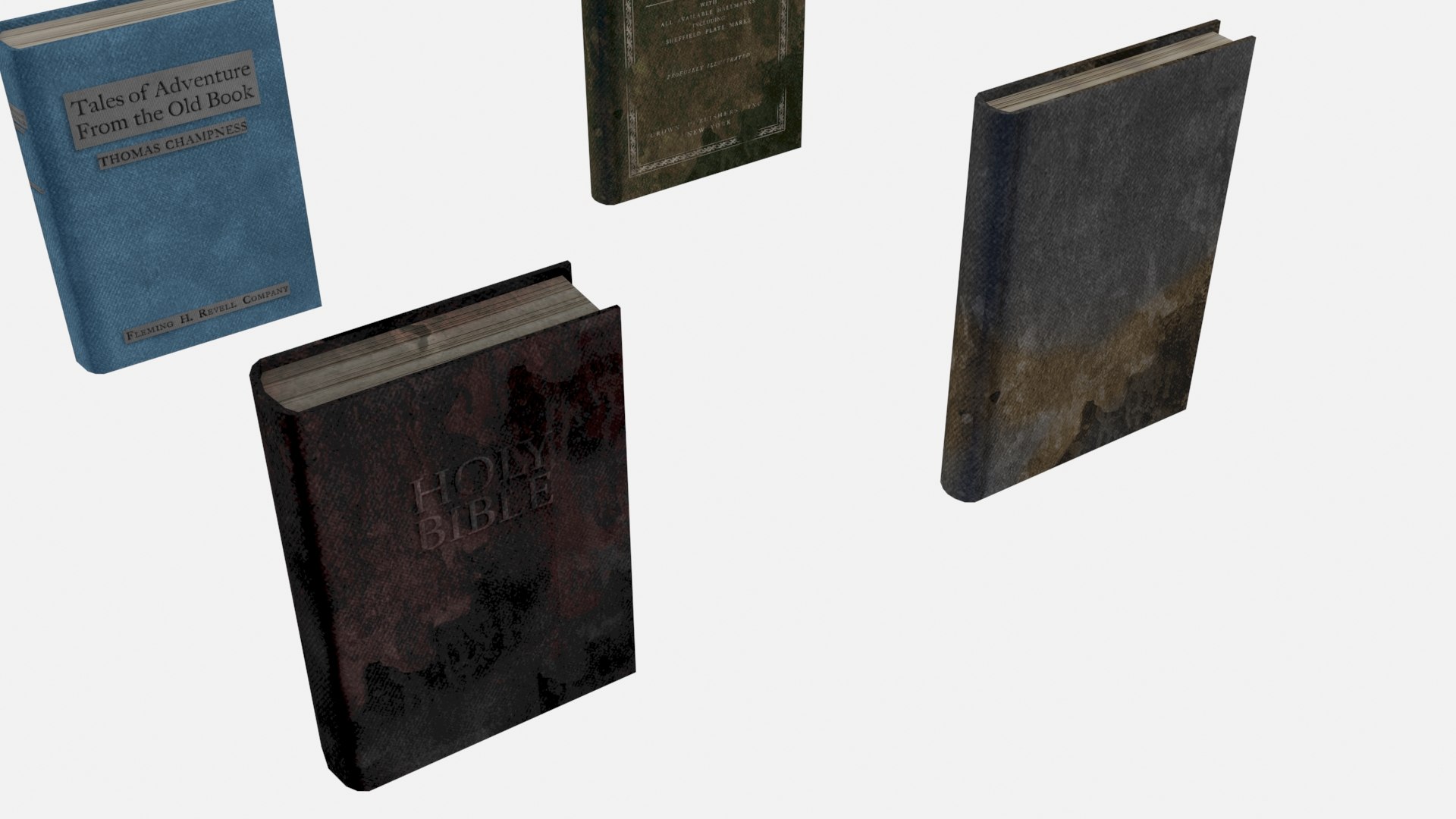 3D Old Ancient Books model - TurboSquid 2051136