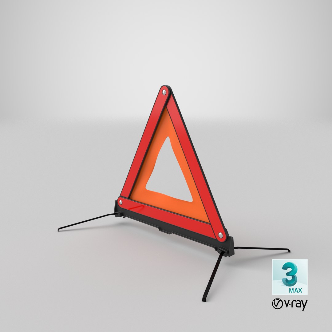 3D Safety Triangle 01 Model - TurboSquid 1862846