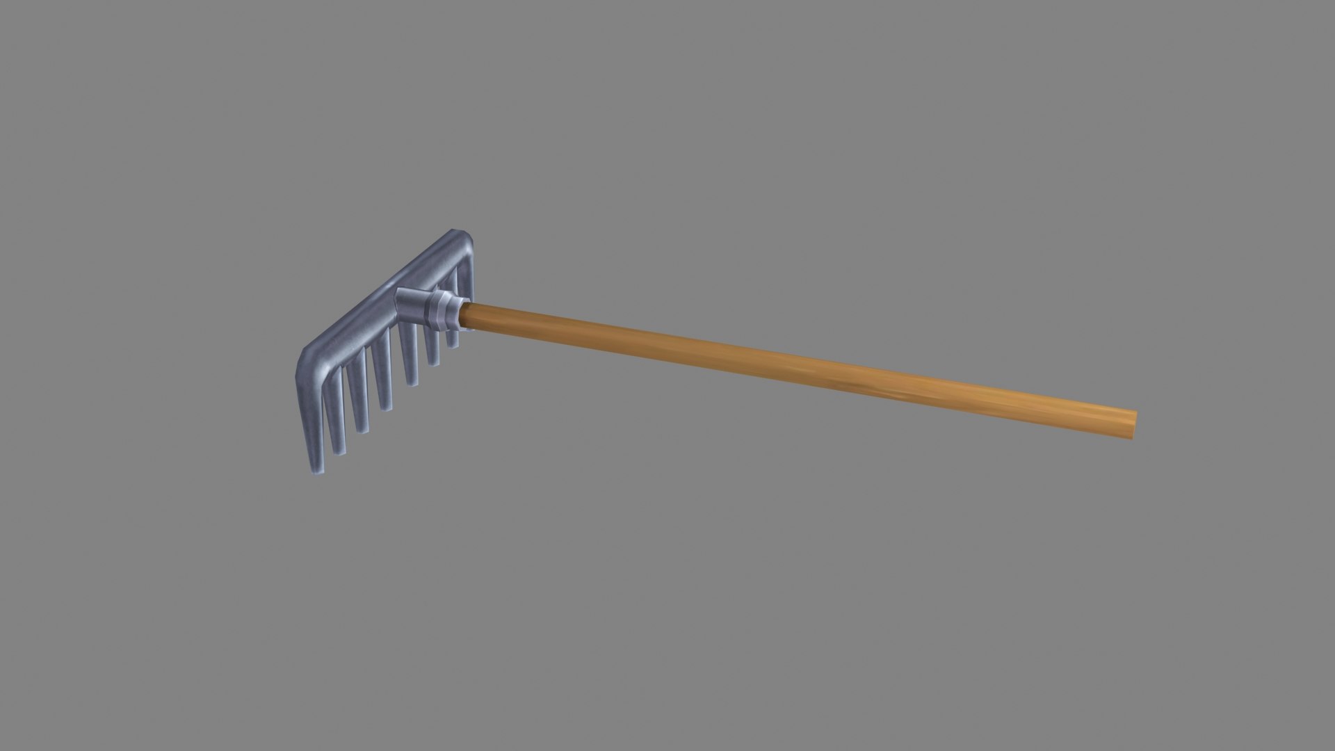 3D Cartoon Iron-toothed Rake Model - TurboSquid 2109978