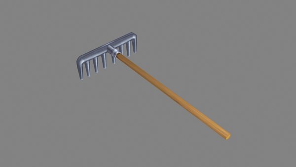 modelo 3d Cartoon iron-toothed Rake - TurboSquid 2109978