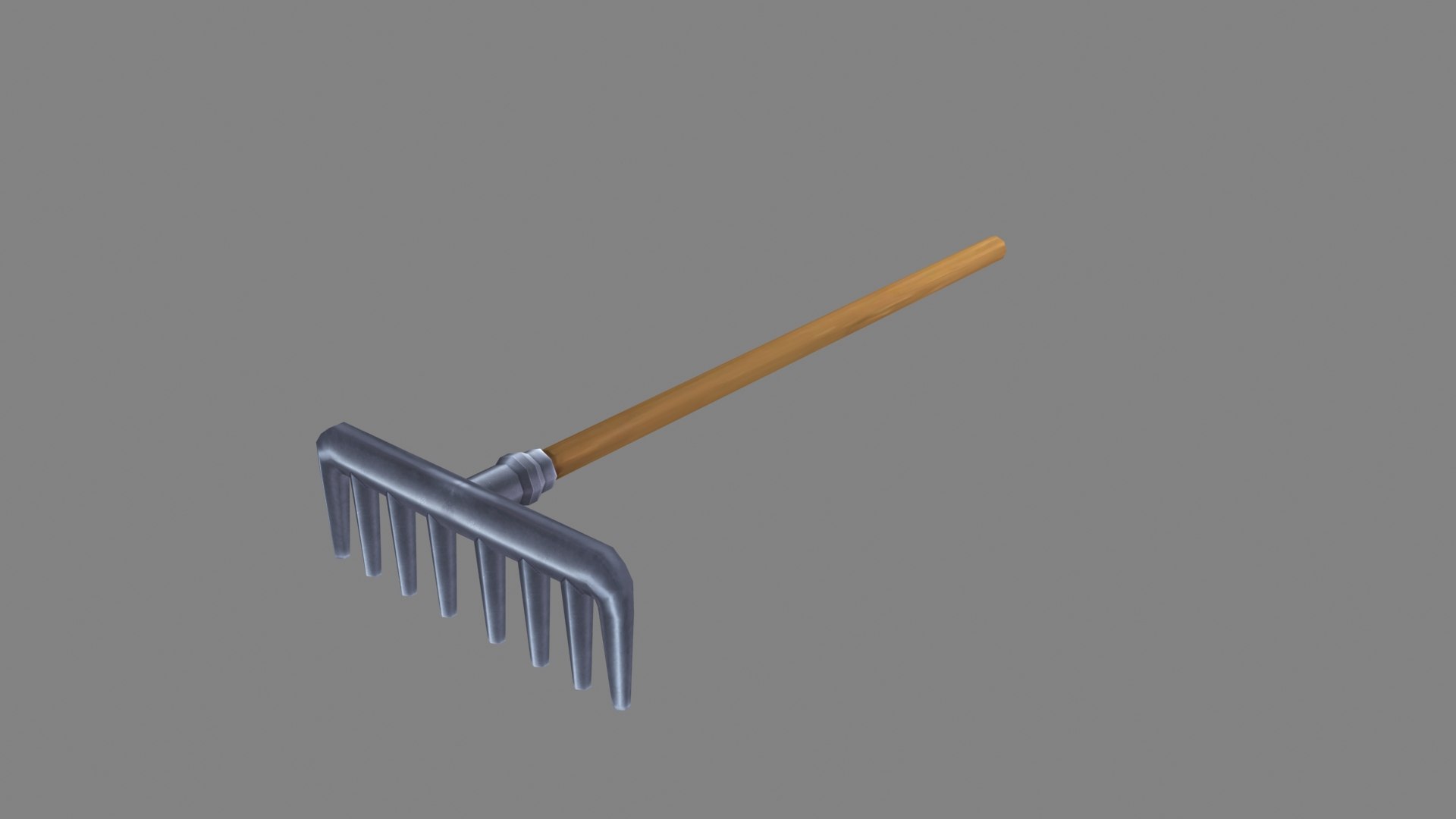 3D Cartoon Iron-toothed Rake Model - TurboSquid 2109978