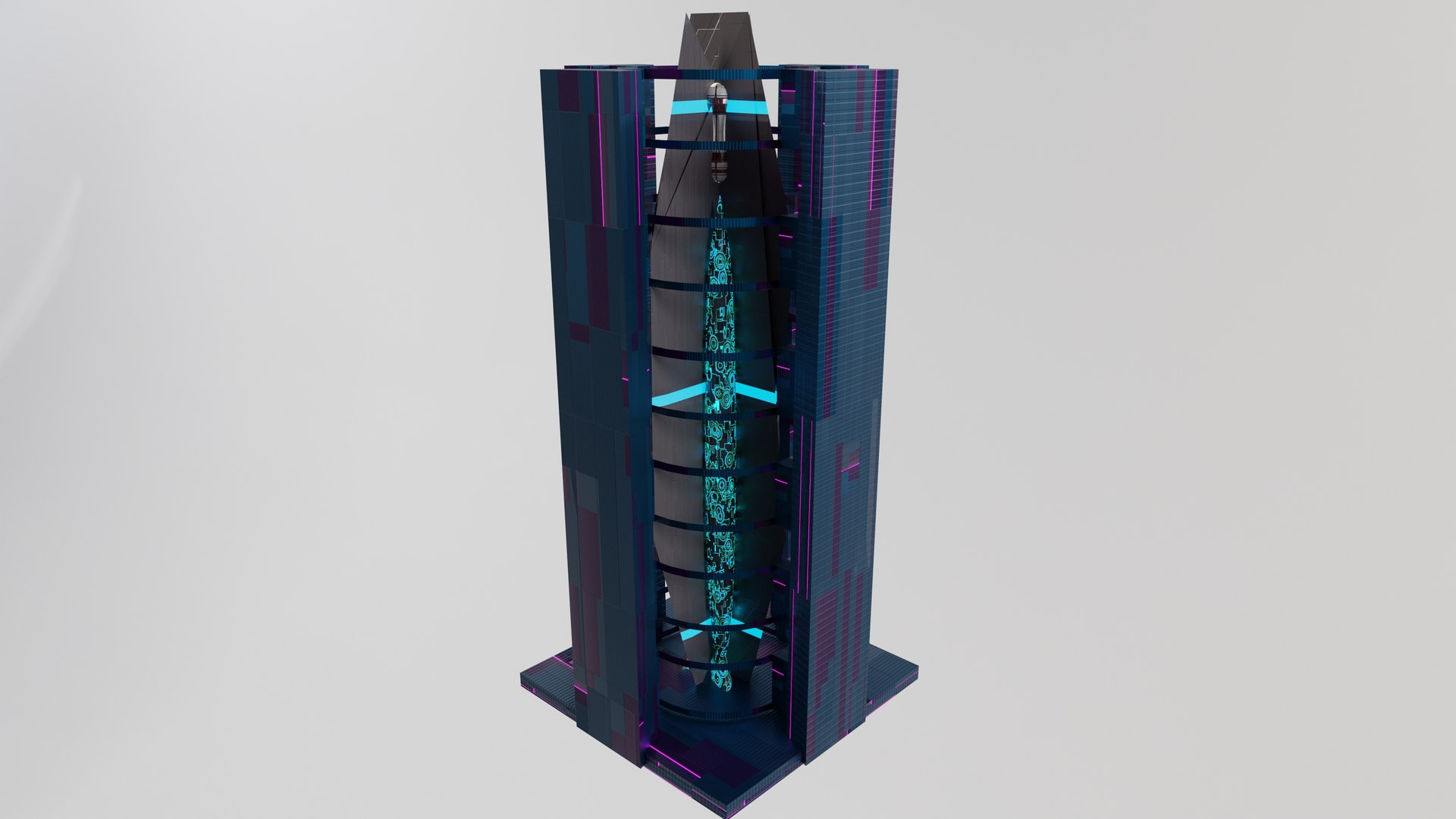 Rocket With Electromagnetic Launcher 3D Model - TurboSquid 1960807