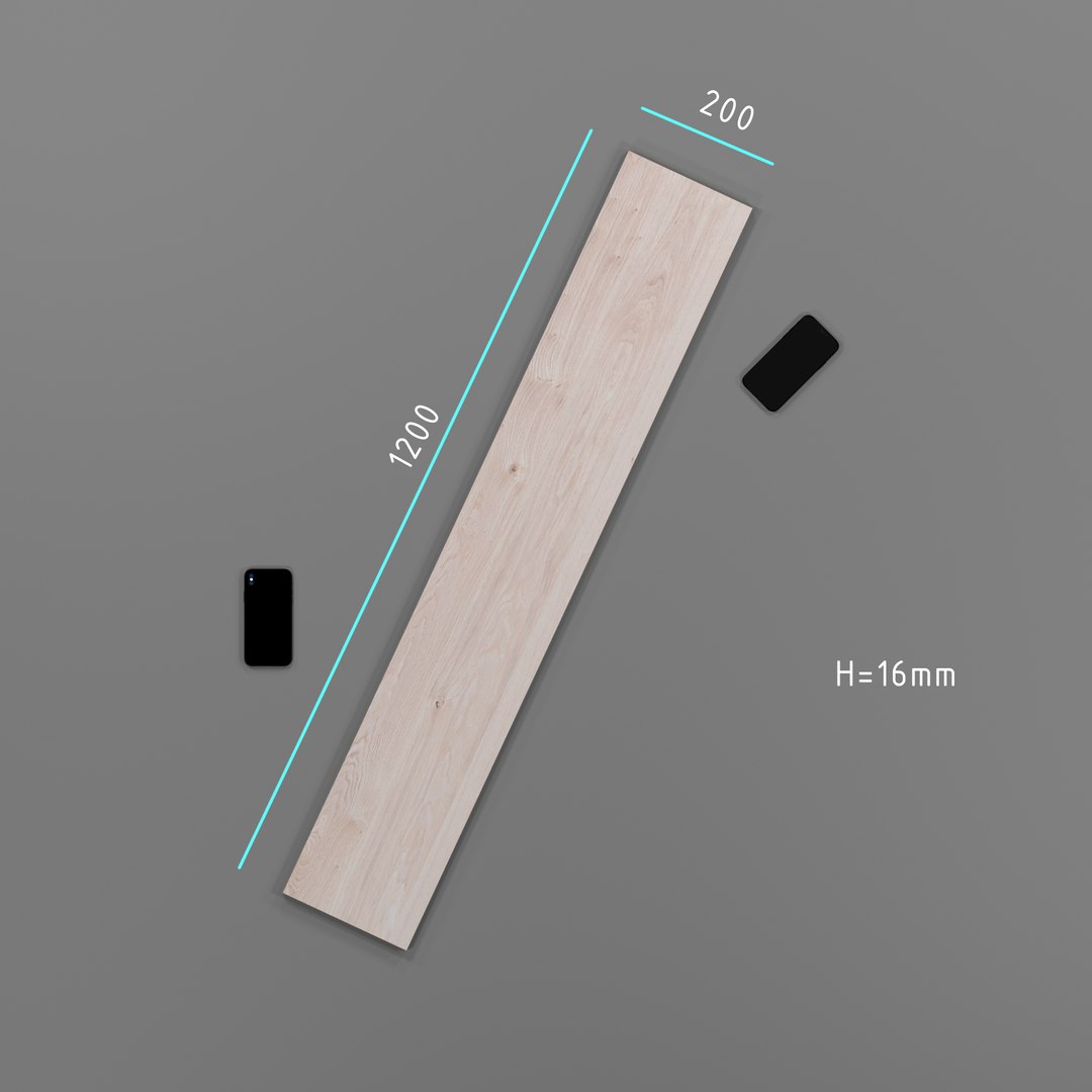 3D Wood Board Model - TurboSquid 1785884