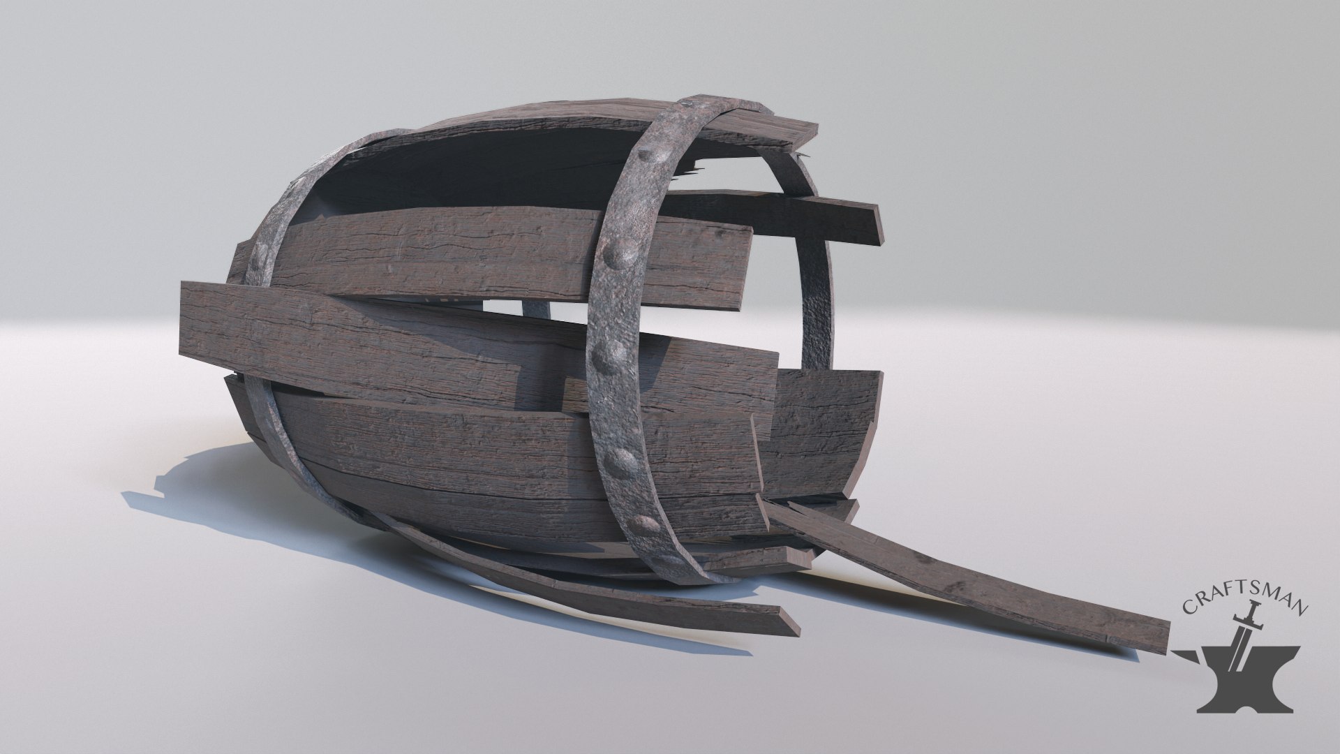 Old Realistic Barrel Model - TurboSquid 2055008