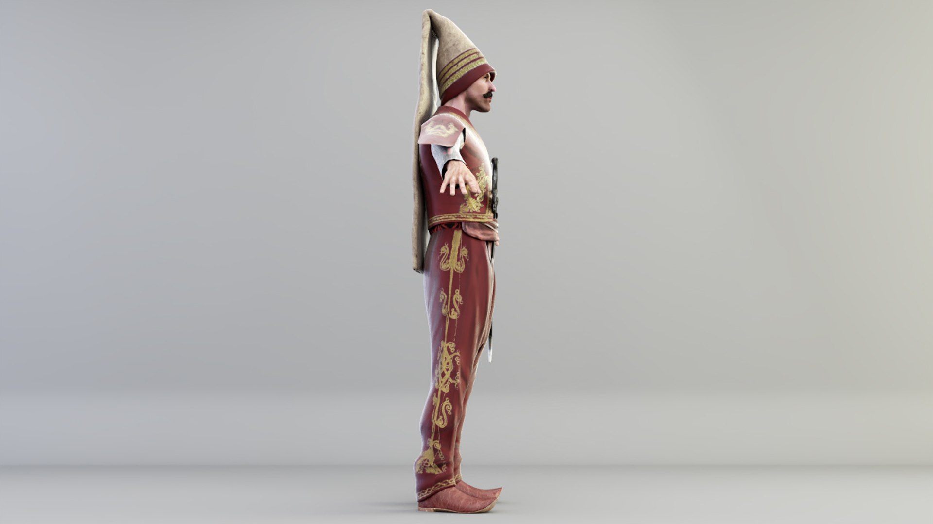 Ottoman Soldier 3D Model - TurboSquid 1463039