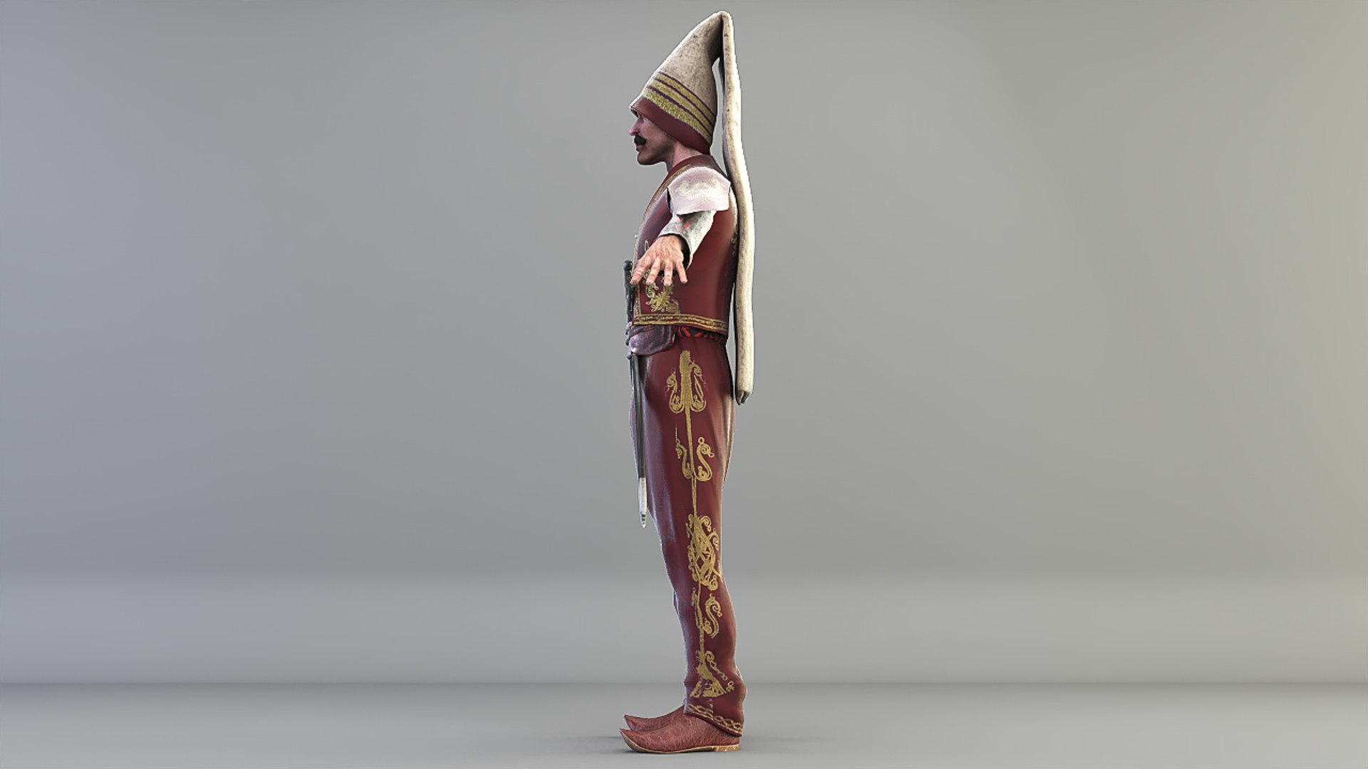 Ottoman Soldier 3D Model - TurboSquid 1463039