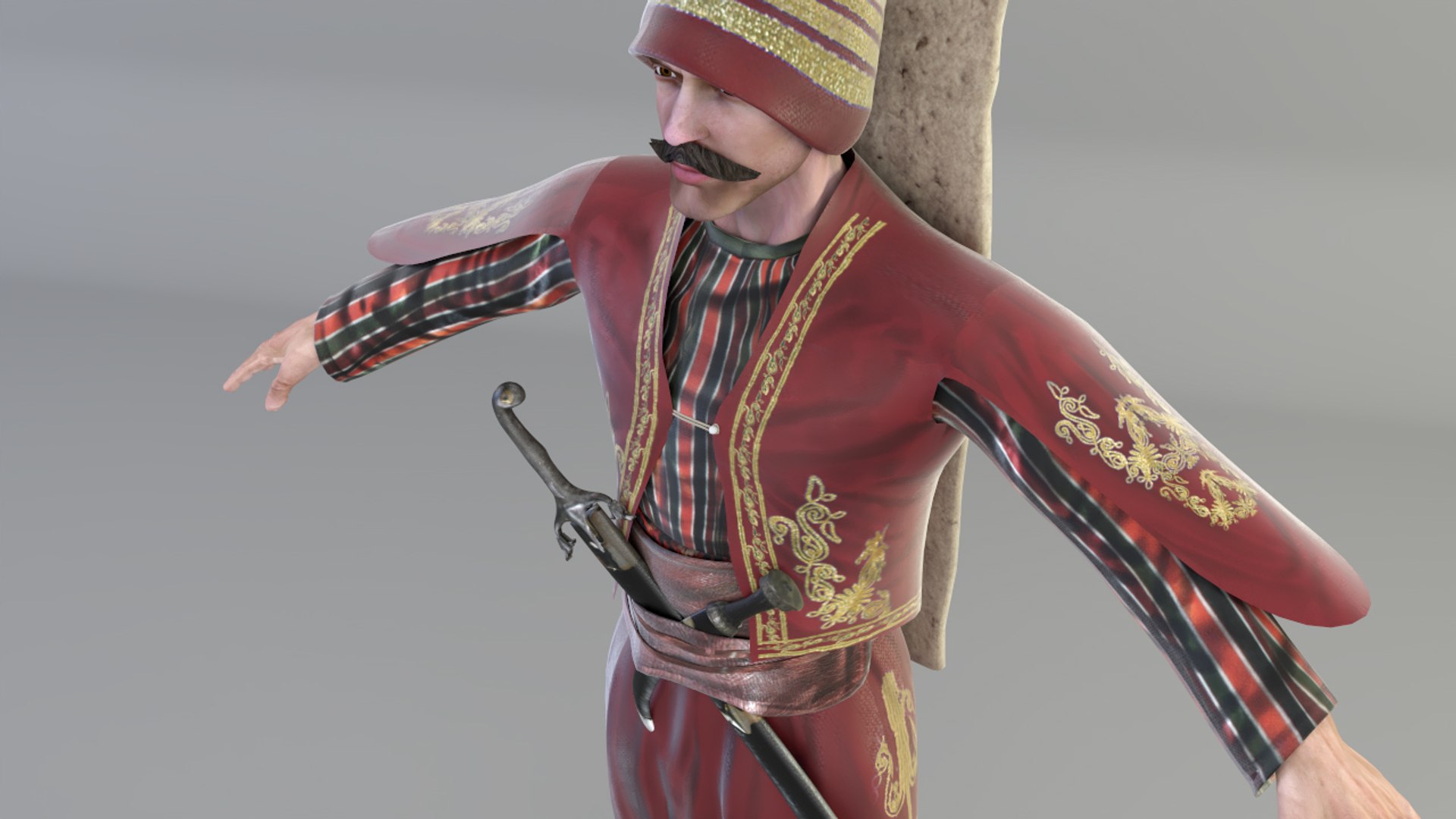 Ottoman Soldier 3D Model - TurboSquid 1463039