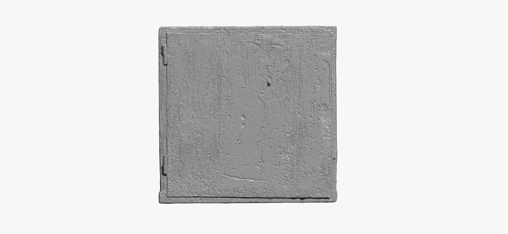 3D Old Metal Window Cover 01 RAW Scan Model - TurboSquid 1780928