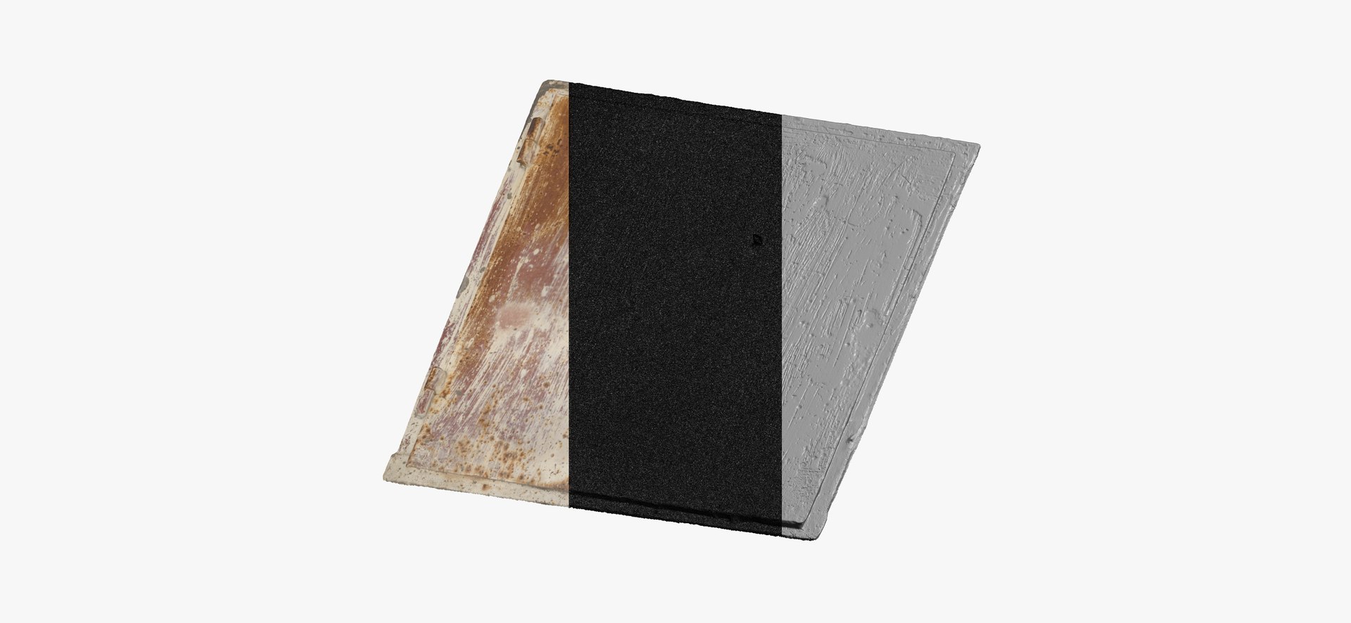 3D Old Metal Window Cover 01 RAW Scan Model - TurboSquid 1780928