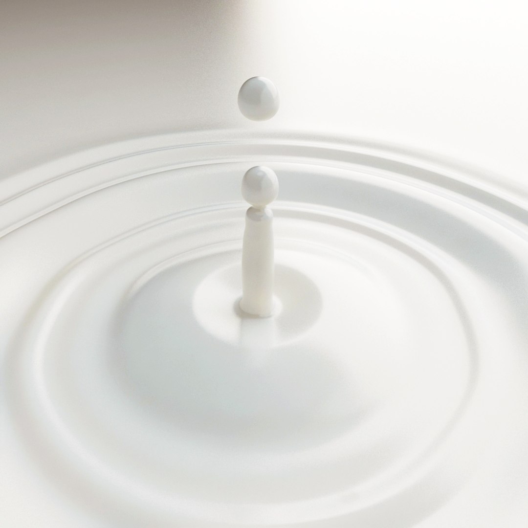 Milk Drop 3d Model