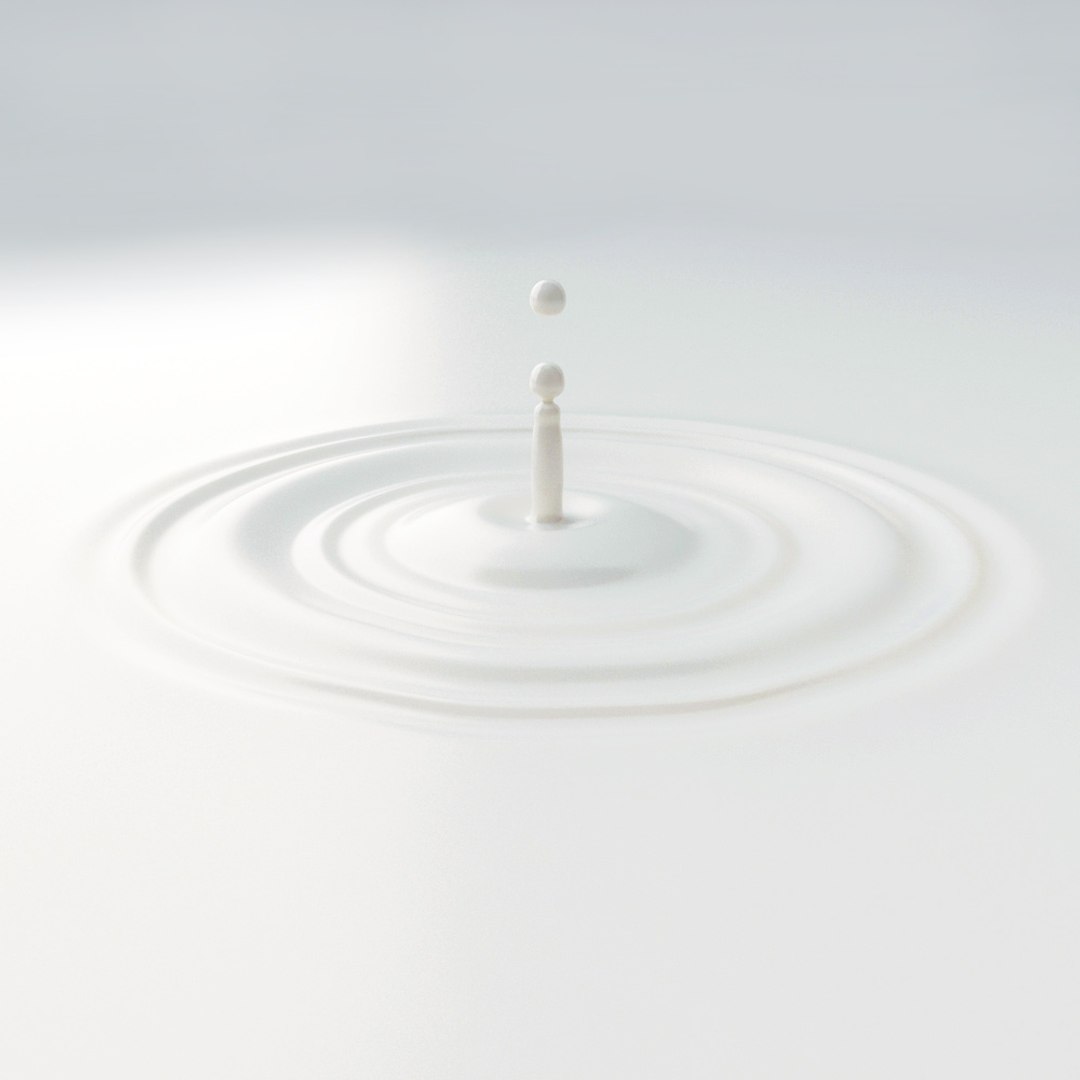 Milk Drop 3d Model