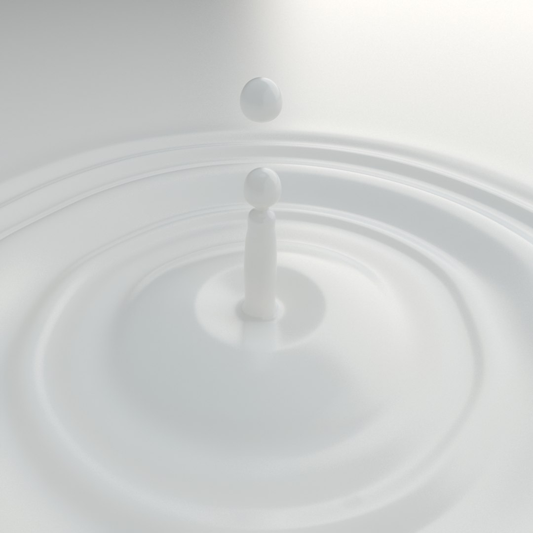 Milk Drop 3d Model