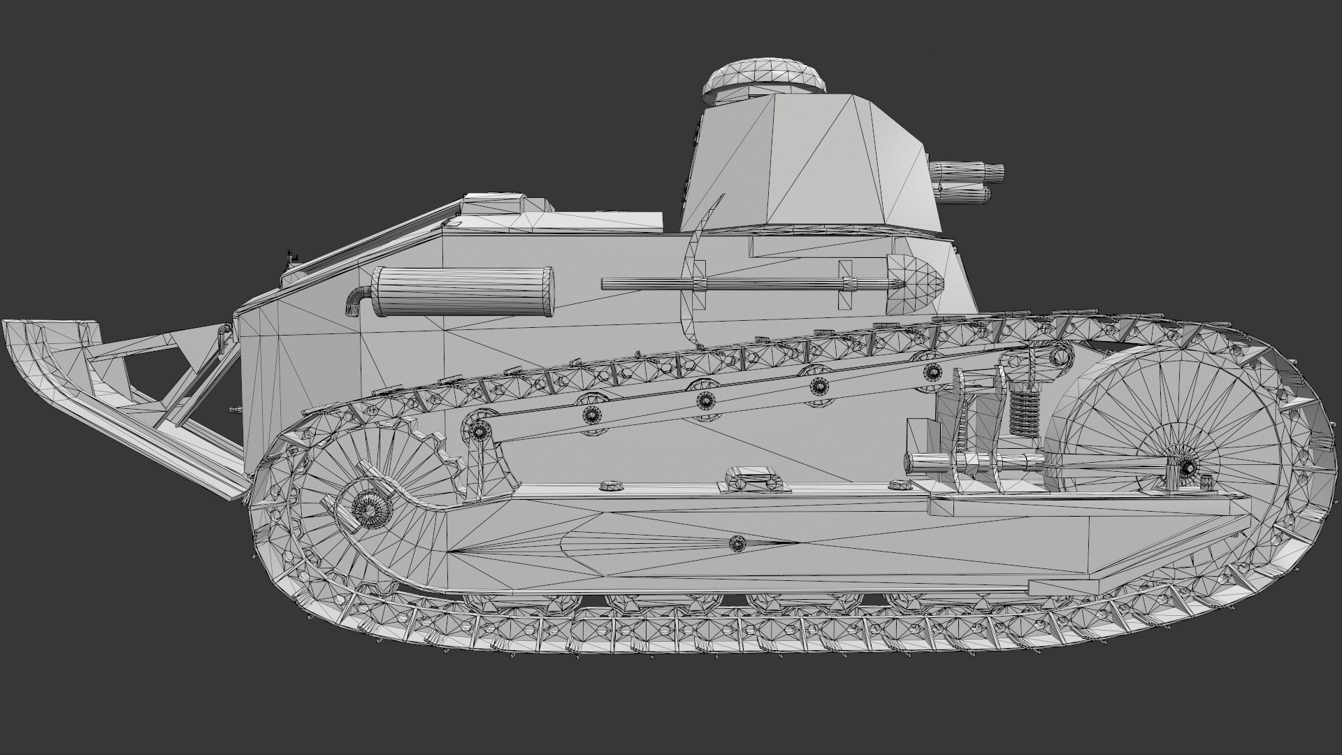 Renault Ft 3D Model - TurboSquid 1640101