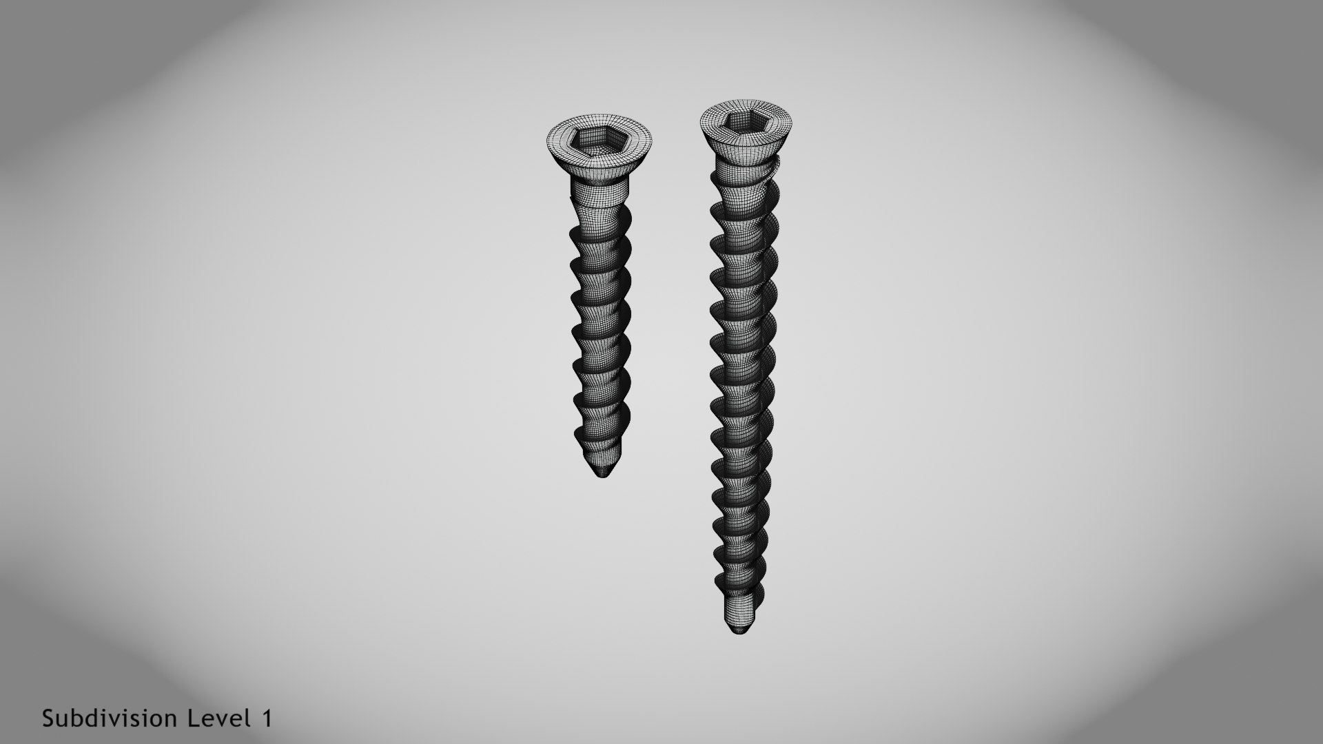 3D Model Bone Screw-2 Size - TurboSquid 2133417