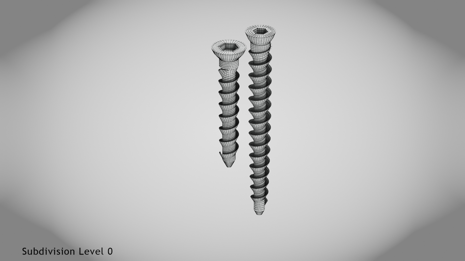 3D Model Bone Screw-2 Size - TurboSquid 2133417