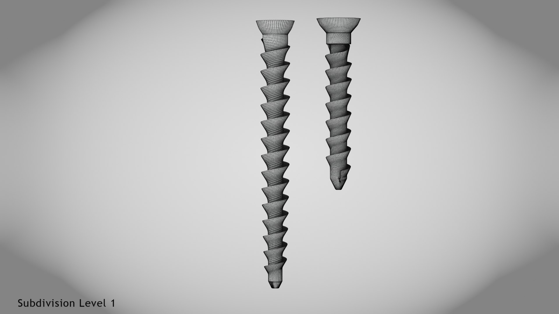 3D Model Bone Screw-2 Size - TurboSquid 2133417