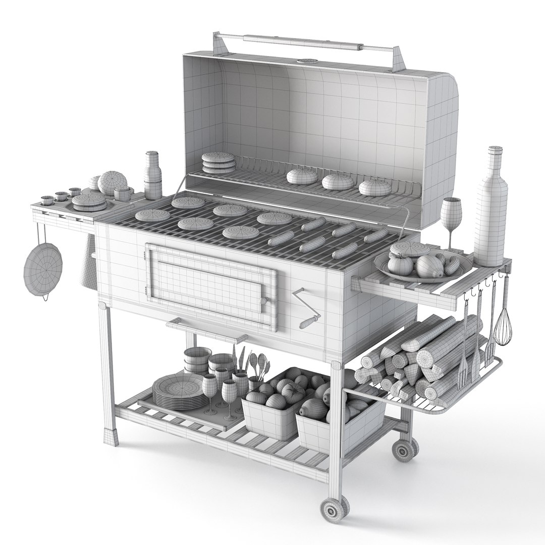 Barbecue 12 3D Model - TurboSquid 1952064