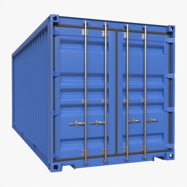 3D Shipping Container Dry 20-foot Blue model - TurboSquid 2027575