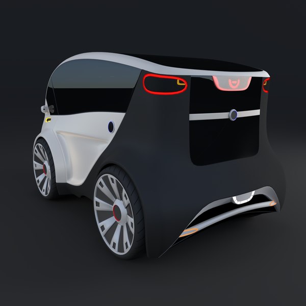 3d model electric concept car