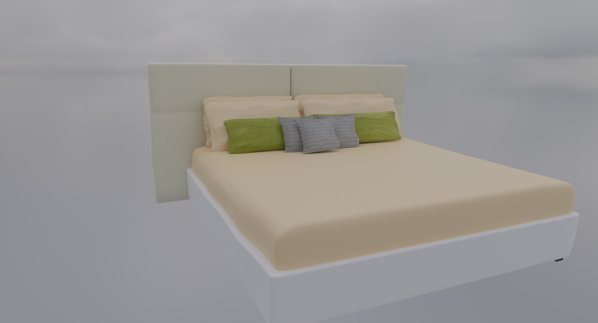 3D Model Double Bed - TurboSquid 2104253