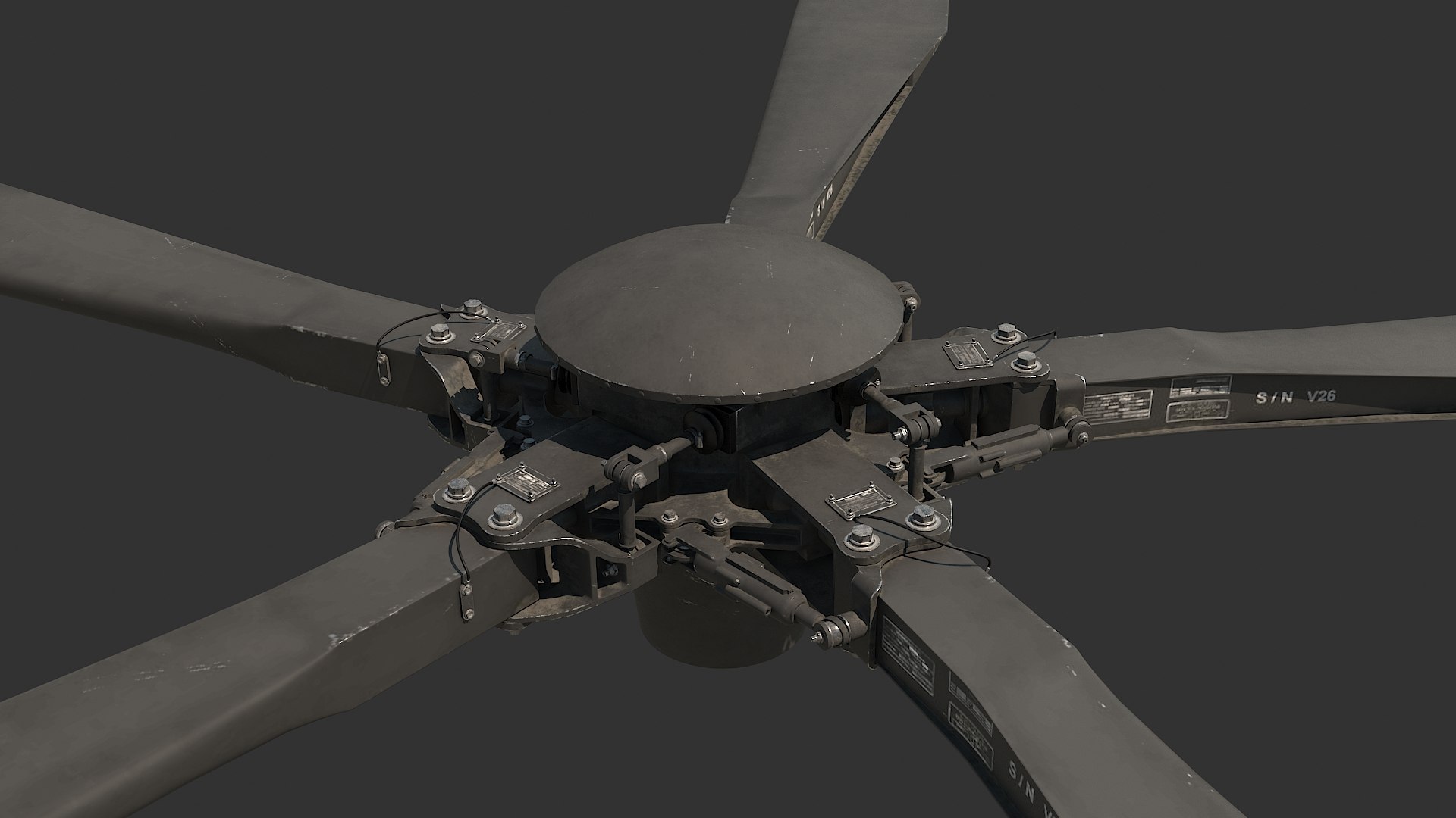 3D main rotor atak helicopter - TurboSquid 1517043