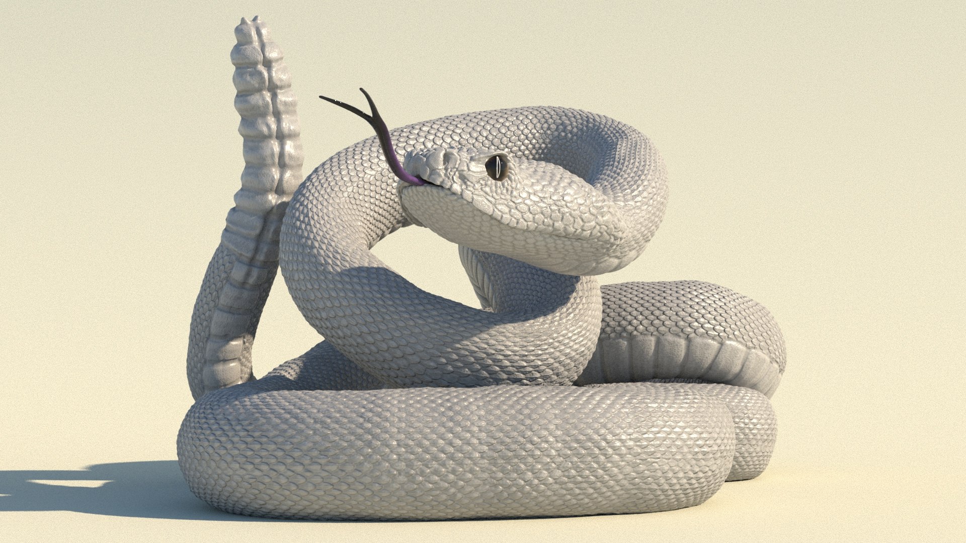 Rattlesnake Rigged Animated 3D - TurboSquid 1720532