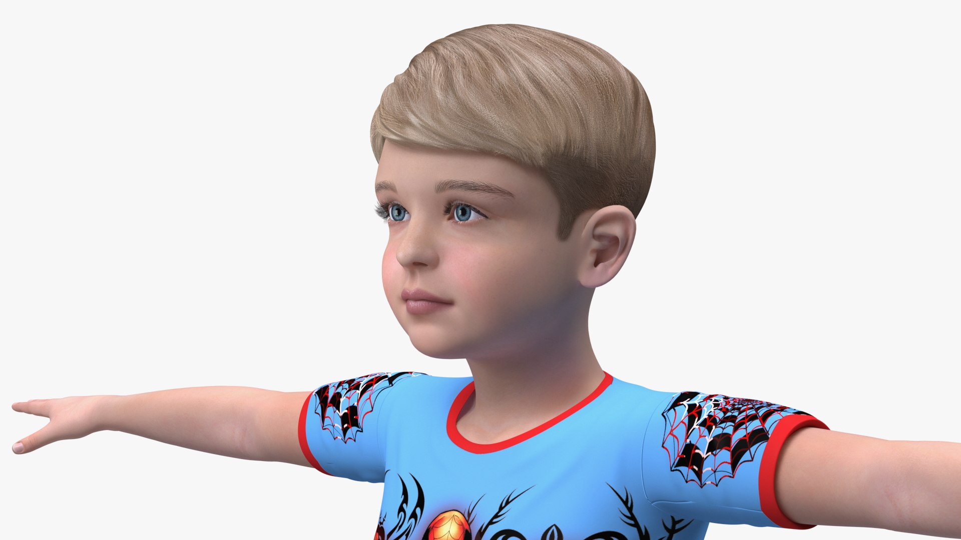 3D Child Boy Home Style Rigged for Cinema 4D model - TurboSquid 2090434