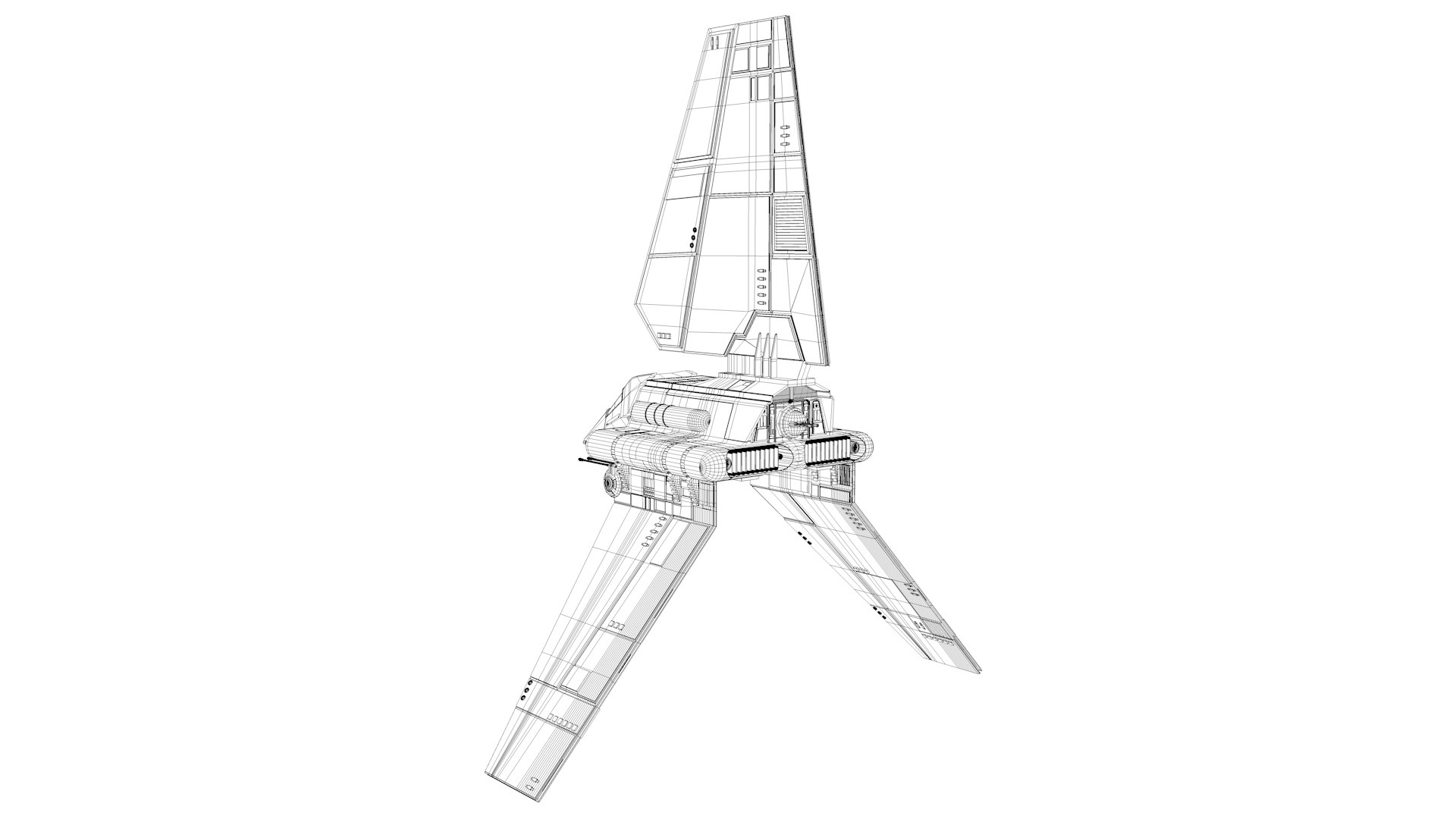 3D shuttle imperial model - TurboSquid 1681267