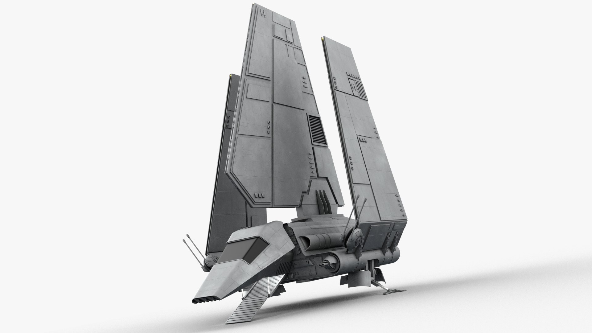 3D Shuttle Imperial Model - TurboSquid 1681267
