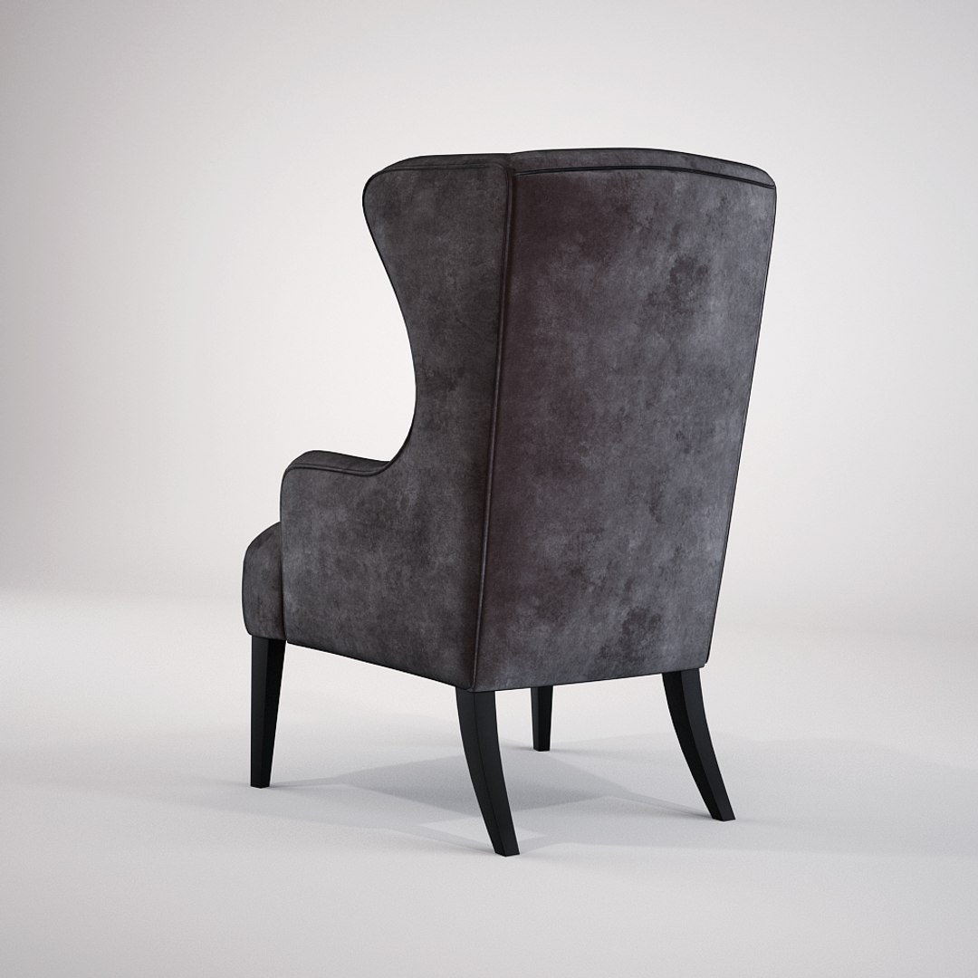 3d Baker Simply Wing Chair Model