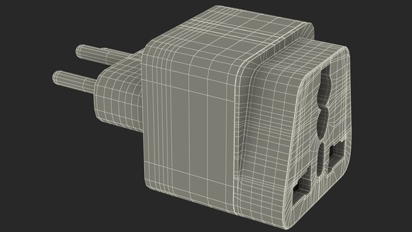 3D Type J Universal Plug Adapter Black - TurboSquid 1839187