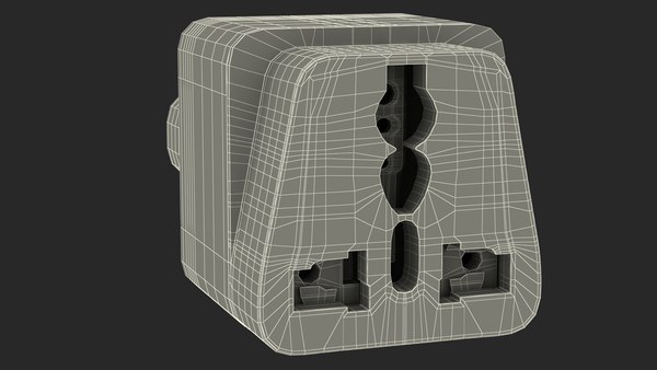 3D Type J Universal Plug Adapter Black - TurboSquid 1839187