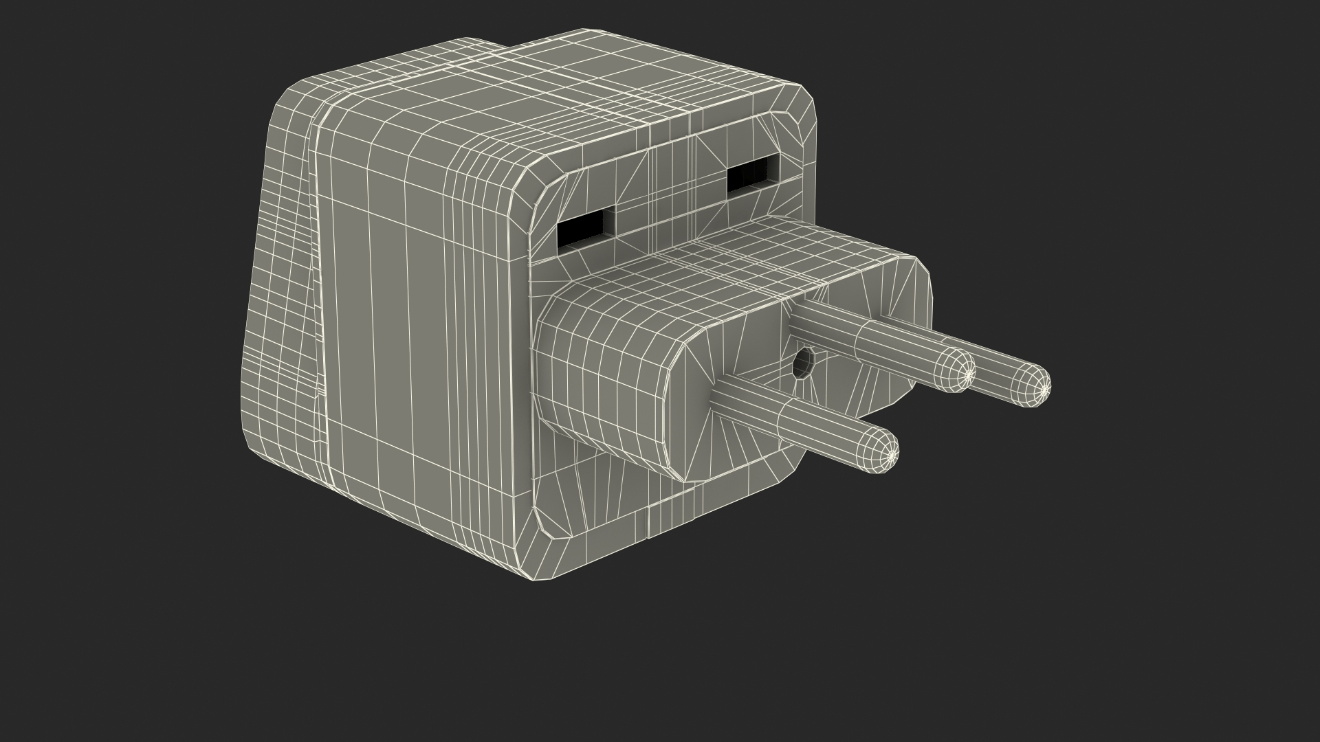 3D Type J Universal Plug Adapter Black - TurboSquid 1839187