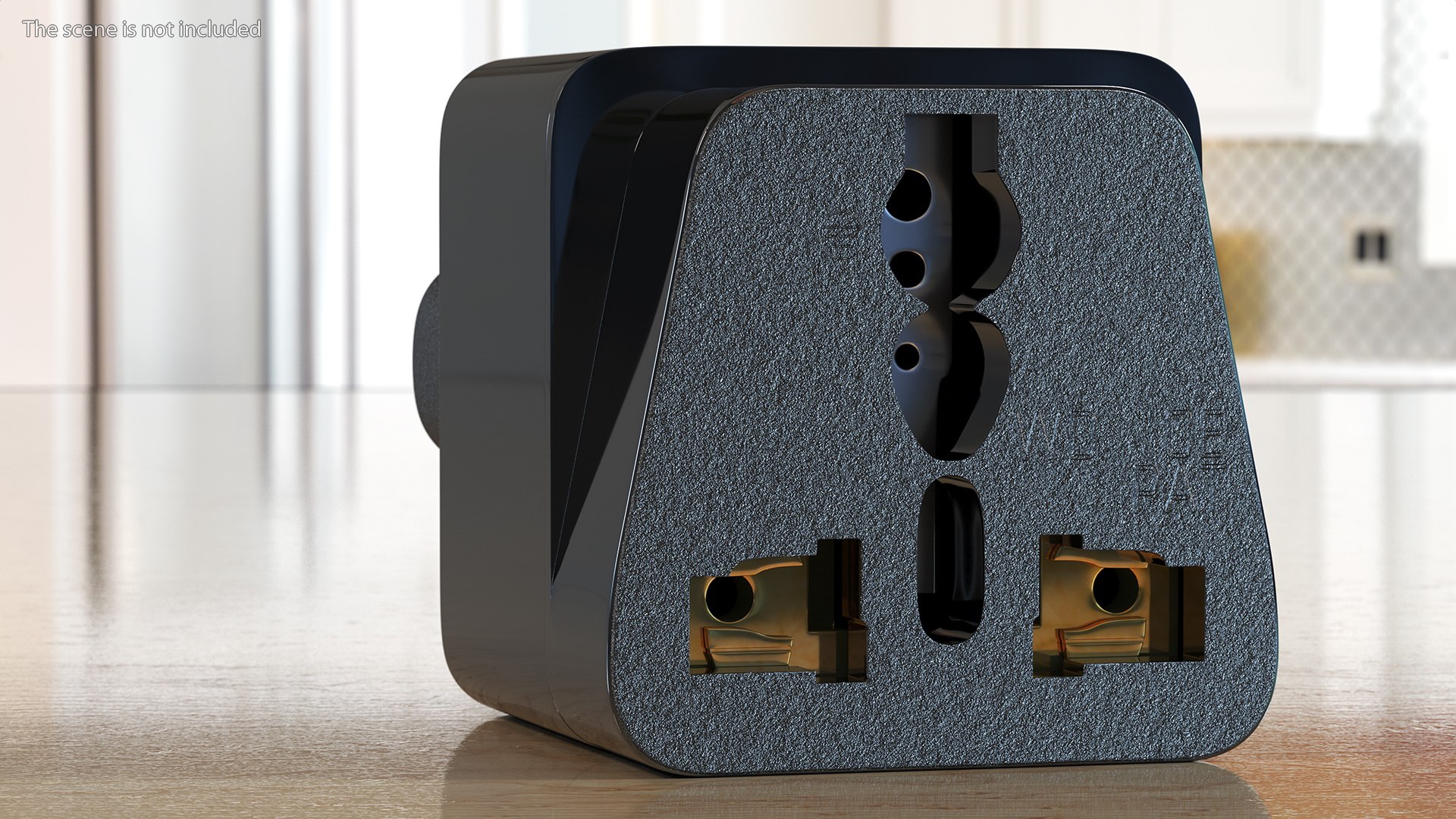 3D Type J Universal Plug Adapter Black - TurboSquid 1839187