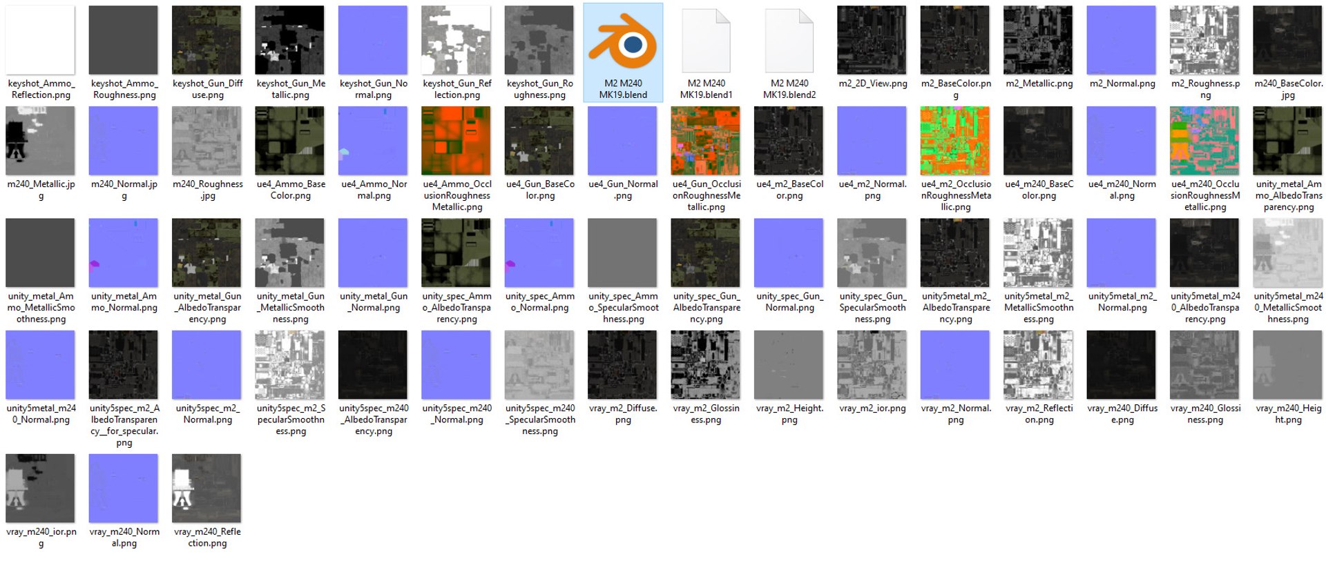 M240 M2 Mk19 3D Model - TurboSquid 1663343