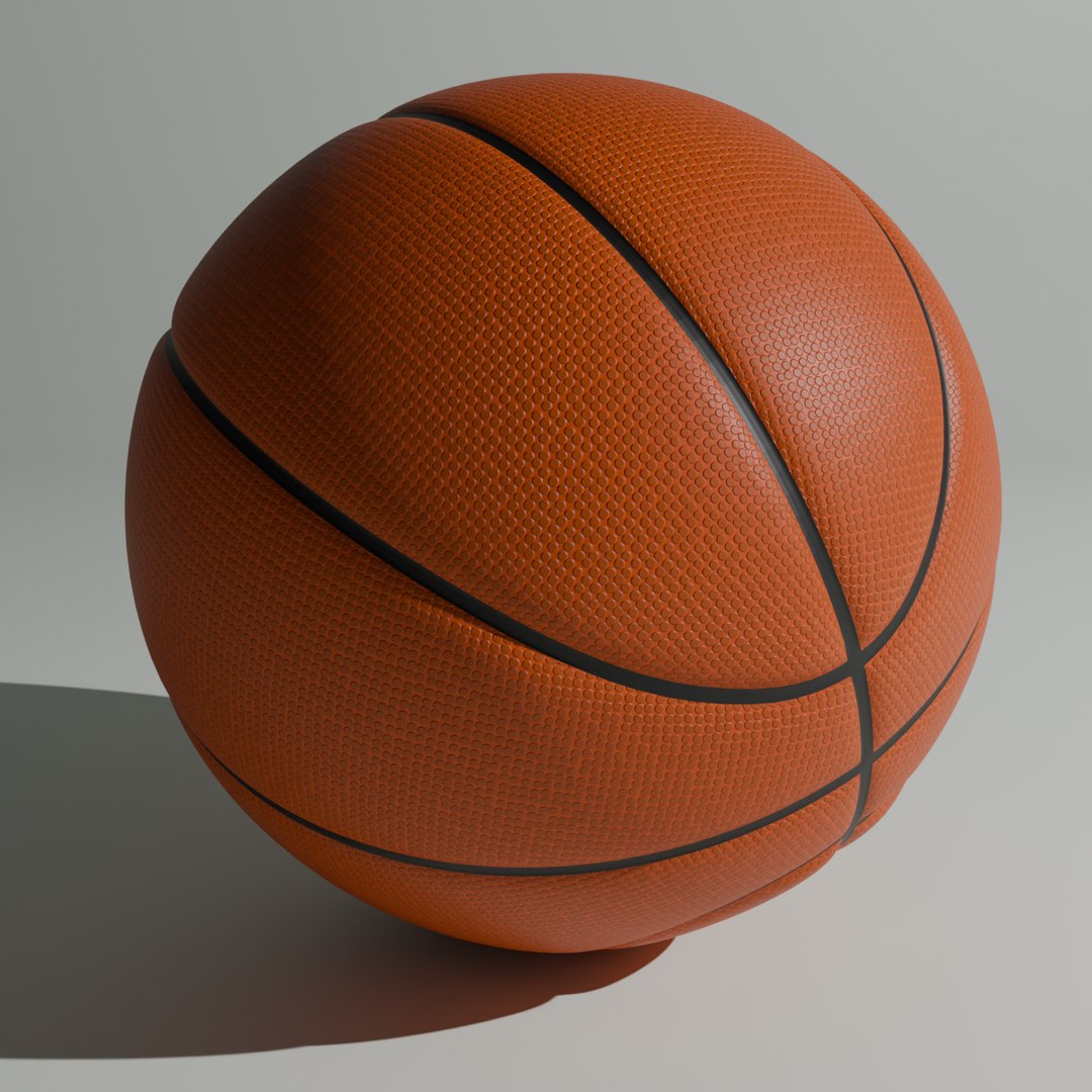Realistic Basketball 3D Model Game Ready PBR Textured 3D Model ...