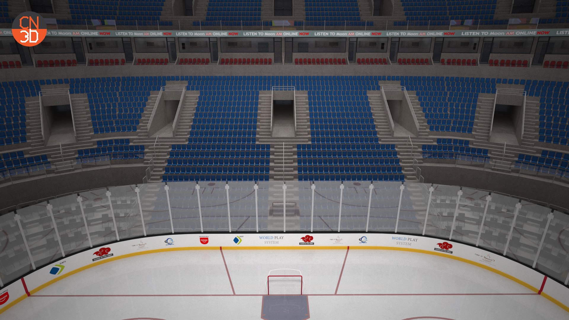Two Hockey NHL And IIHF Arenas - Low Poly - VR - AR Model - TurboSquid ...