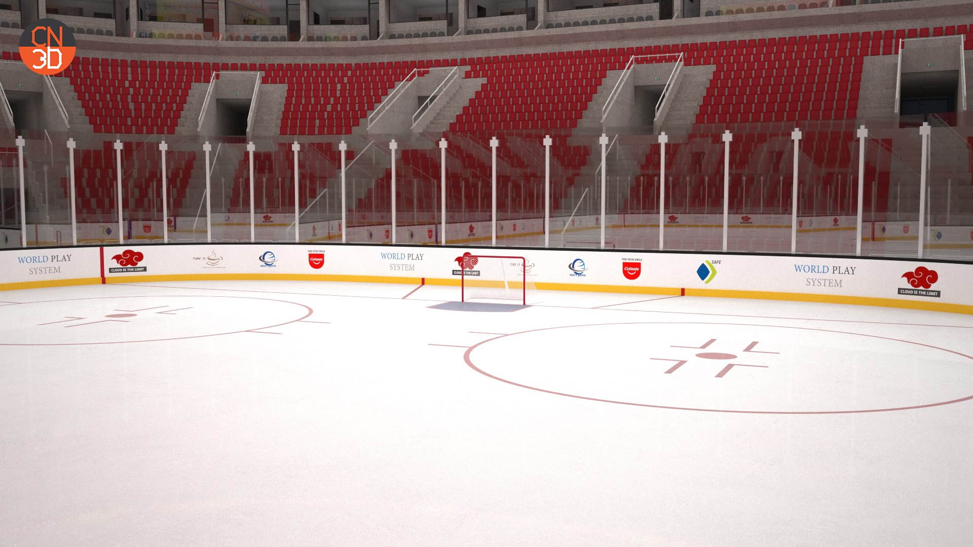 Two Hockey NHL And IIHF Arenas - Low Poly - VR - AR Model - TurboSquid ...