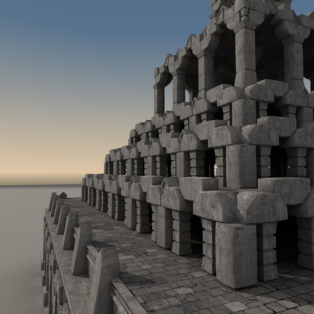 Ancient Fantasy Building 3d Model