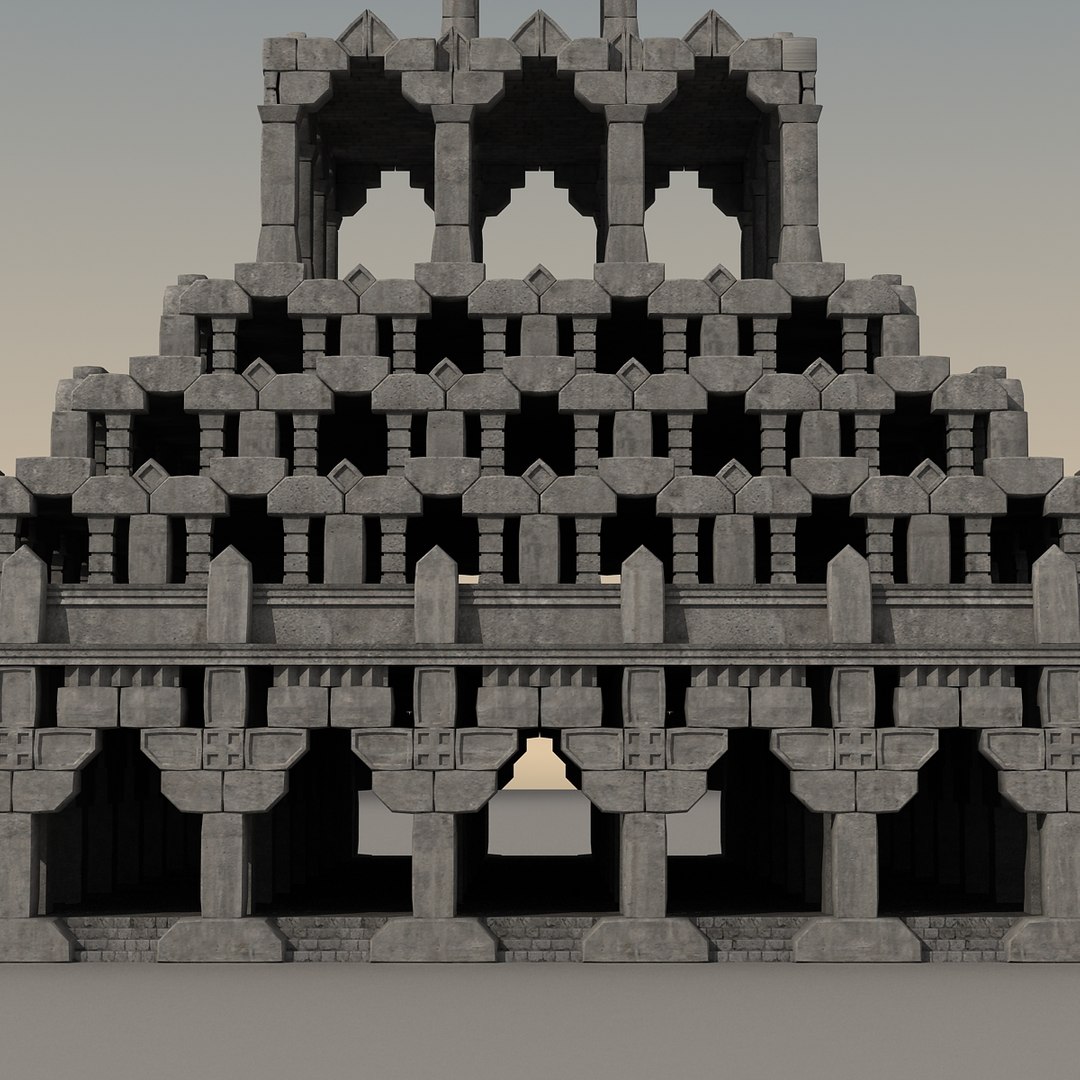 Ancient Fantasy Building 3d Model
