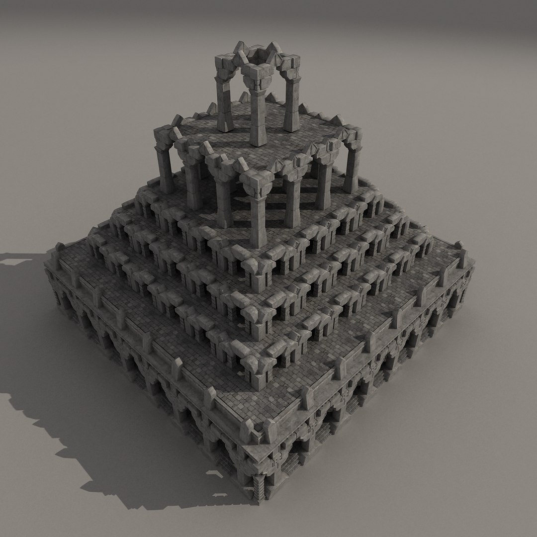Ancient Fantasy Building 3d Model