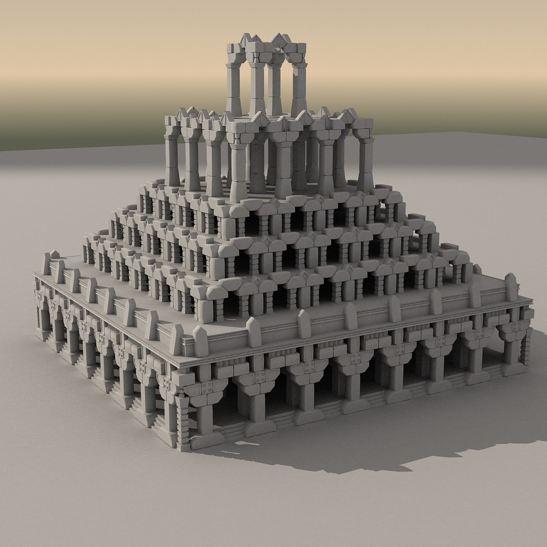 Ancient Fantasy Building 3d Model