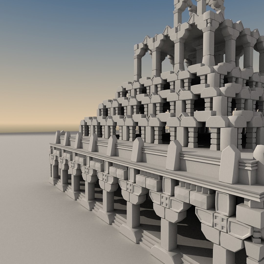 Ancient Fantasy Building 3d Model