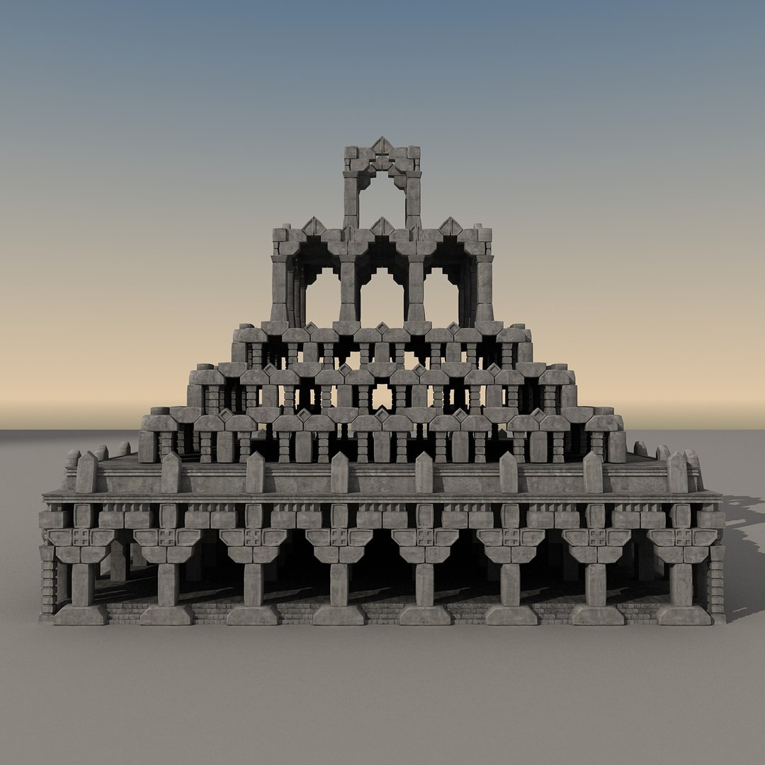 Ancient Fantasy Building 3d Model