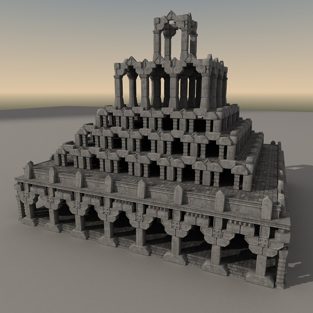 Ancient Fantasy Building 3d Model