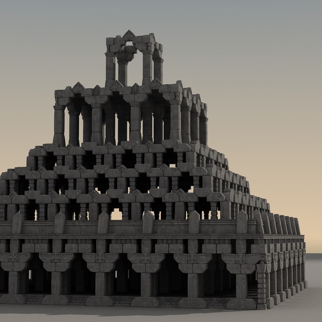 Ancient Fantasy Building 3d Model