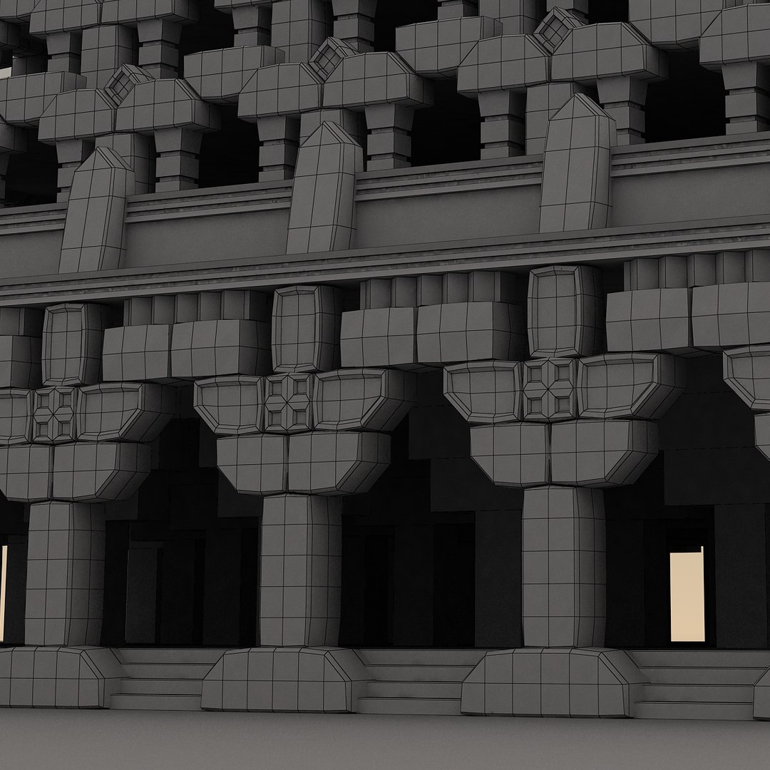 Ancient Fantasy Building 3d Model