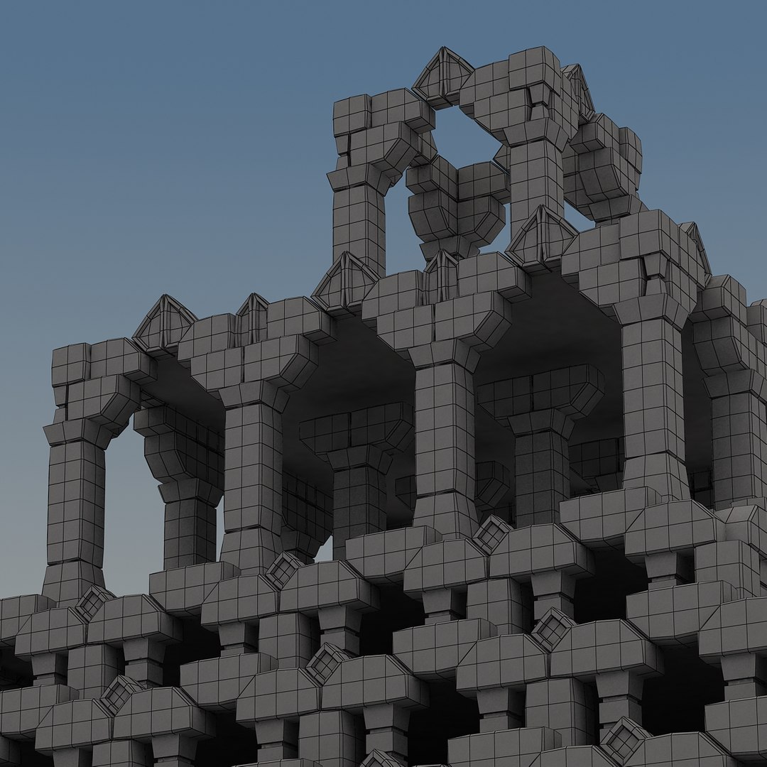Ancient Fantasy Building 3d Model