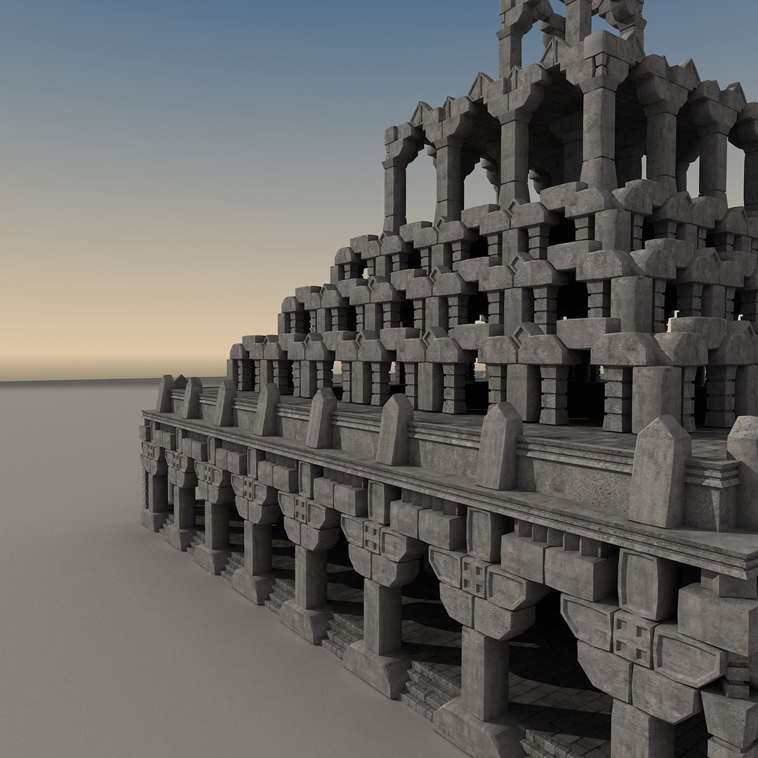 Ancient Fantasy Building 3d Model