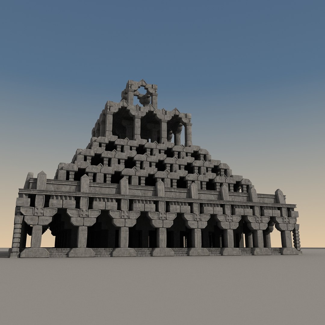 Ancient Fantasy Building 3d Model